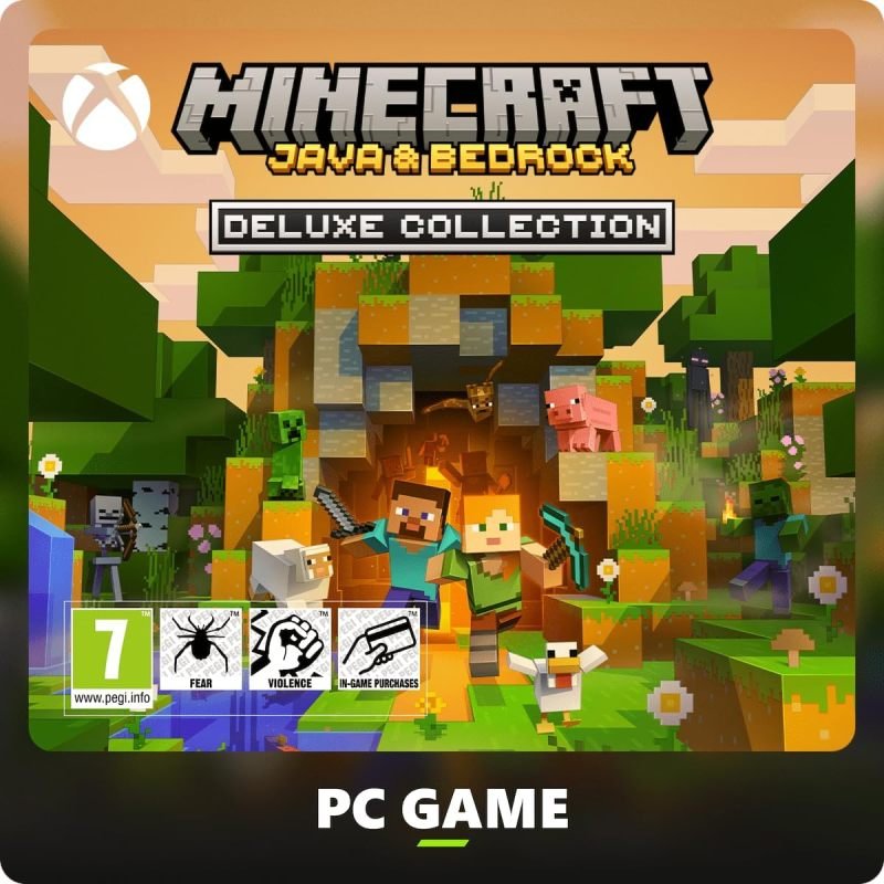 Microsoft Minecraft Java And Bedrock Deluxe Collection Windows 10 11